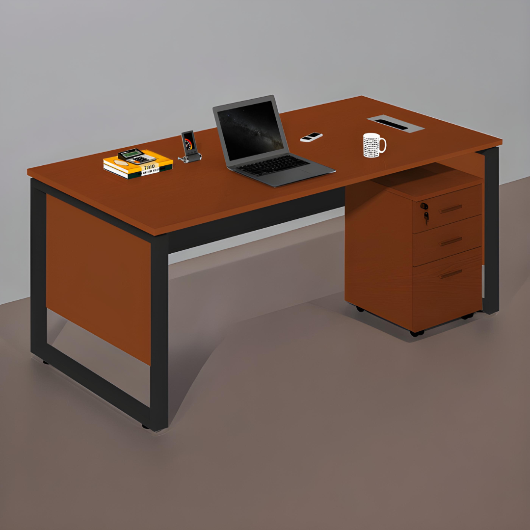 Sleek Study Table with Drawer Pedestal - XCF-LY1808C: 1800Wx800Dx750H ...
