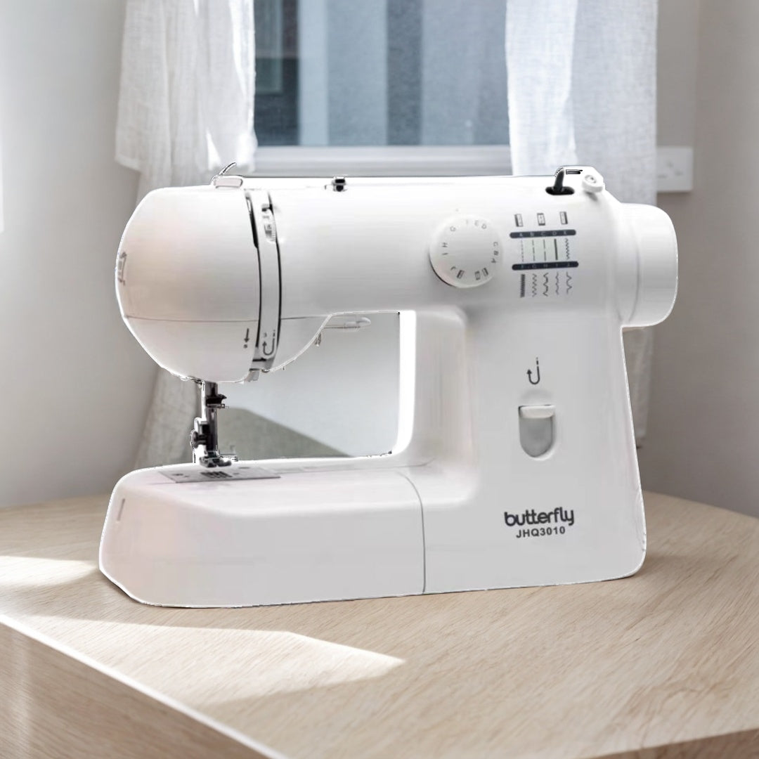 Butterfly Flexi Household Sewing Machine - BSM 3010-02: White - Mr Nanyang