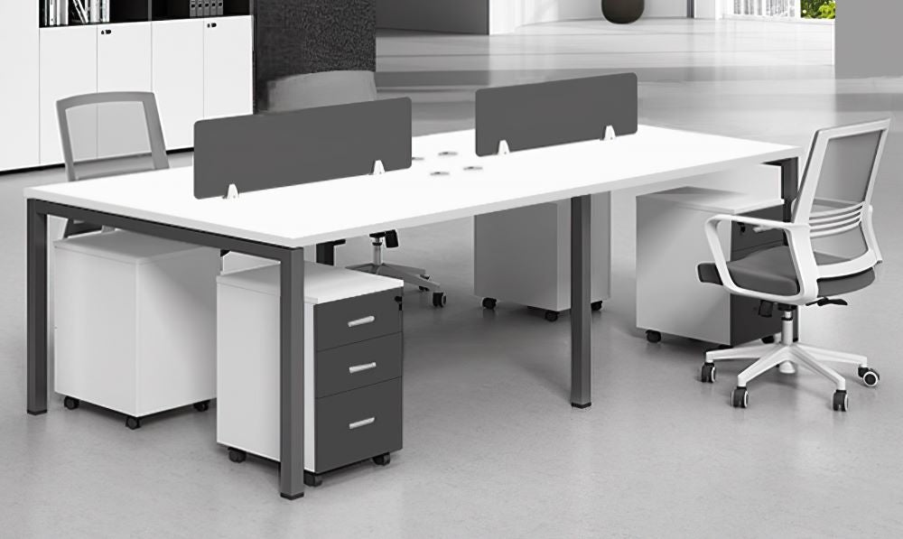 Minimalist Office Desk Set or Workstation - MDS 03: 2 people Adjacent ...