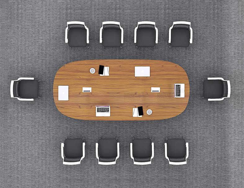 Oval Conference Table |Meeting Table - OV-03 2200x1100 - 6 people - Mr ...